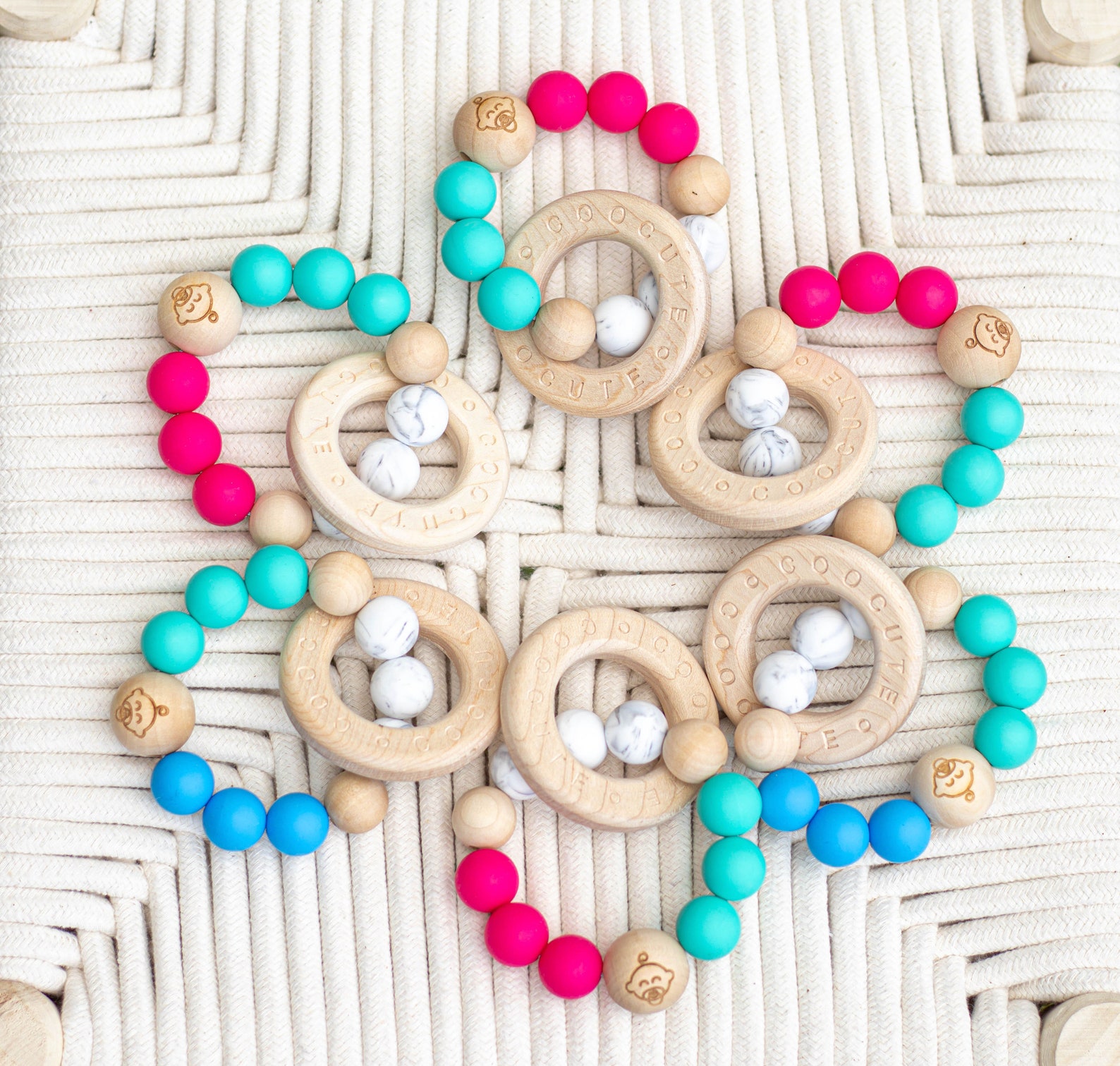 Modern Baby Rattle | Sensory Toy | Montessori Baby & Toddler Toy ...