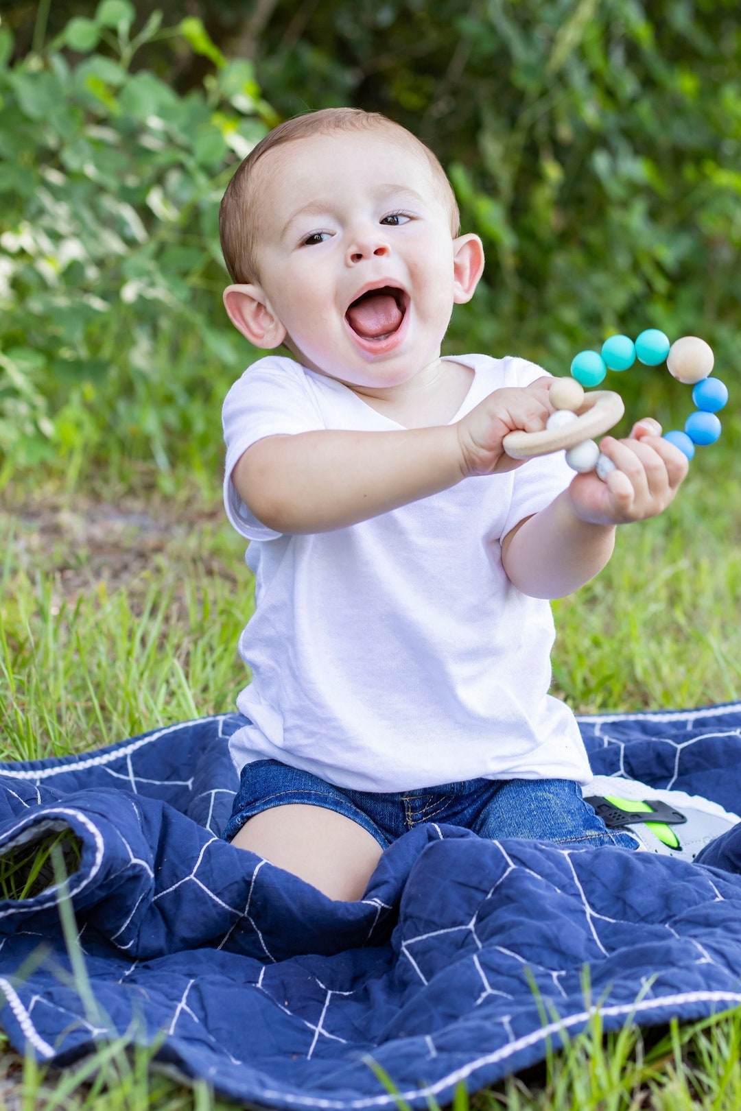Modern Baby Rattle | Sensory Toy | Montessori Baby & Toddler Toy ...