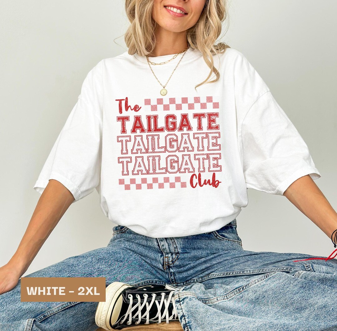 Red Tailgate Club T-shirt, Red Gameday Apparel, Tailgate Merch, College ...