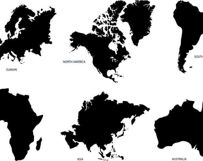 Continents and Oceans Poster for Kids | 7 Continents & 5 Oceans | World ...