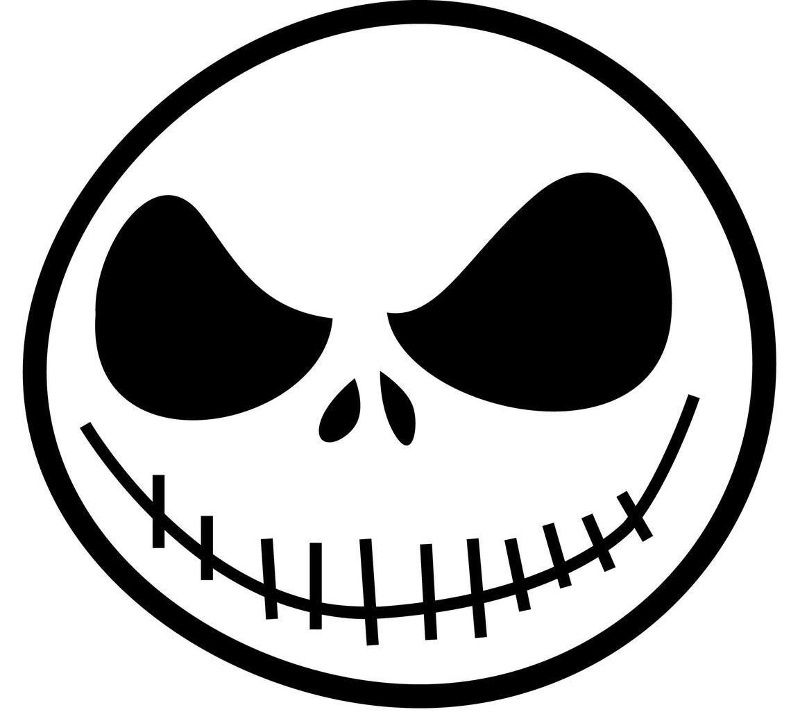 Jack Skellington SVG Face, Mr. Halloween, Jack Halloween Face SVG, Jack ...