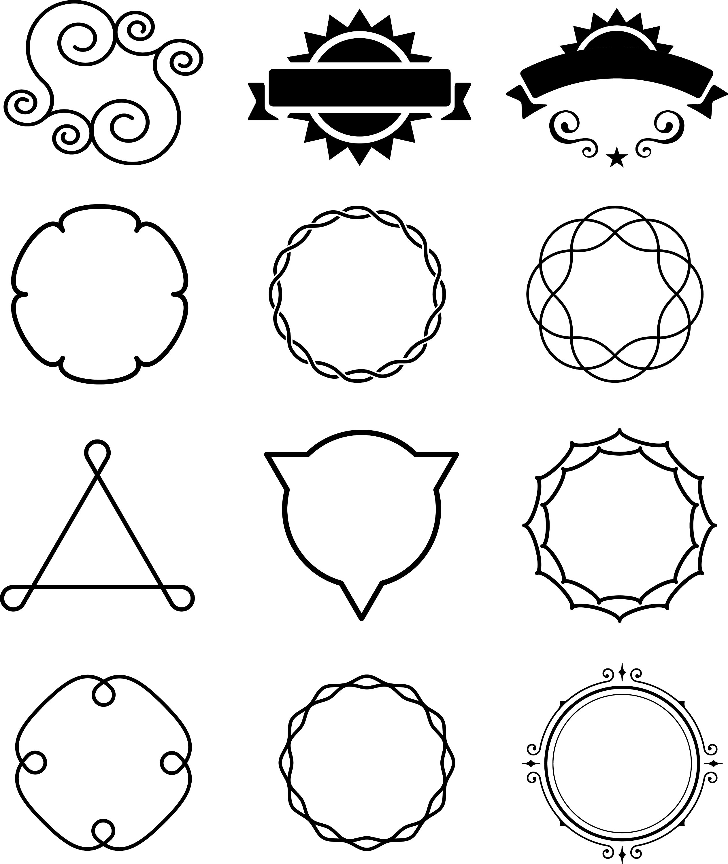 Medallion Backs Svg Cut File - Etsy