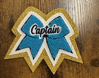 Cheer Bow-custom Embroidered Patches for Letterman Jackets, Bags ...