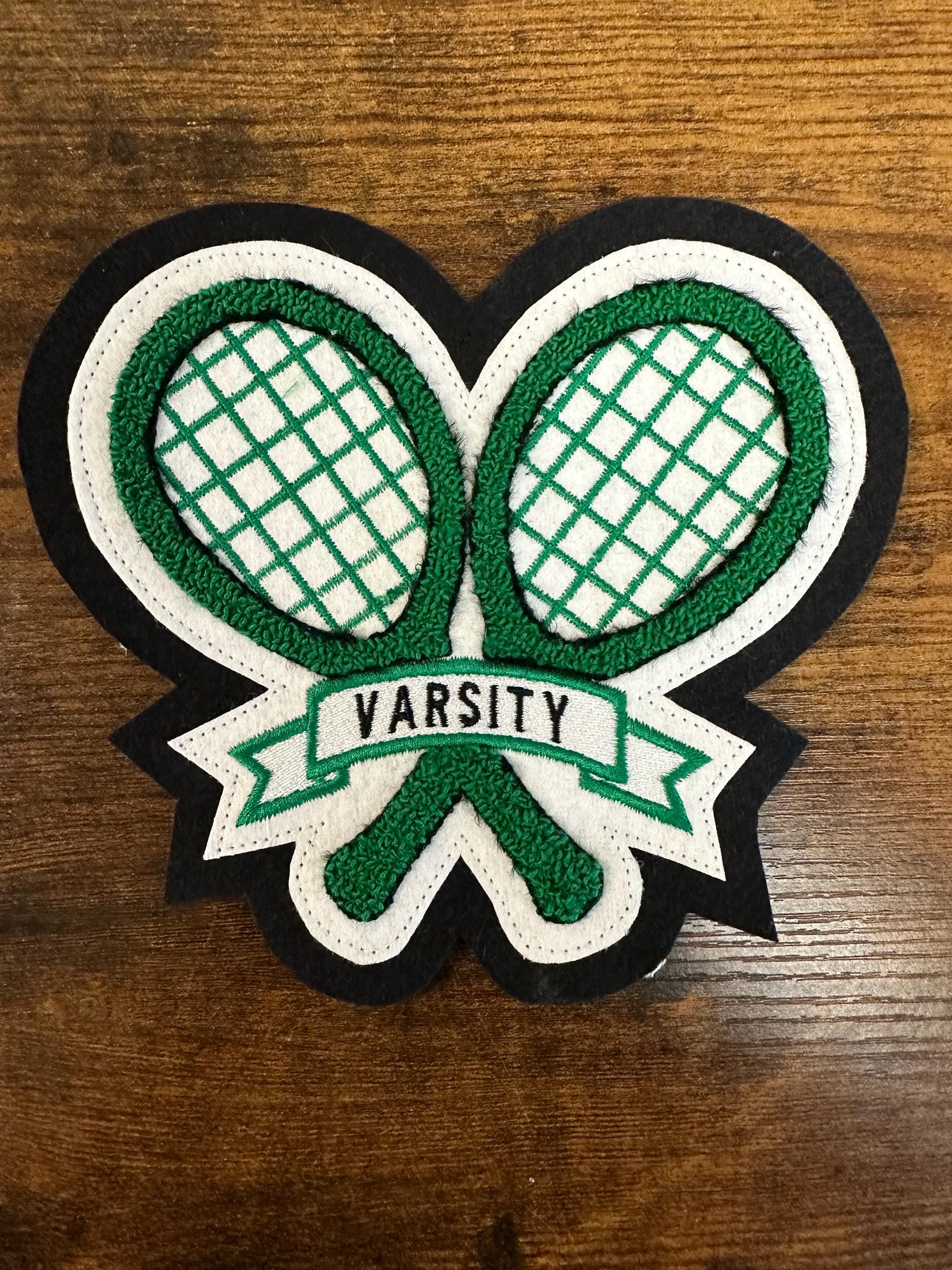 Tennis Custom Embroidered Patches for Letterman Jackets, Bags ...
