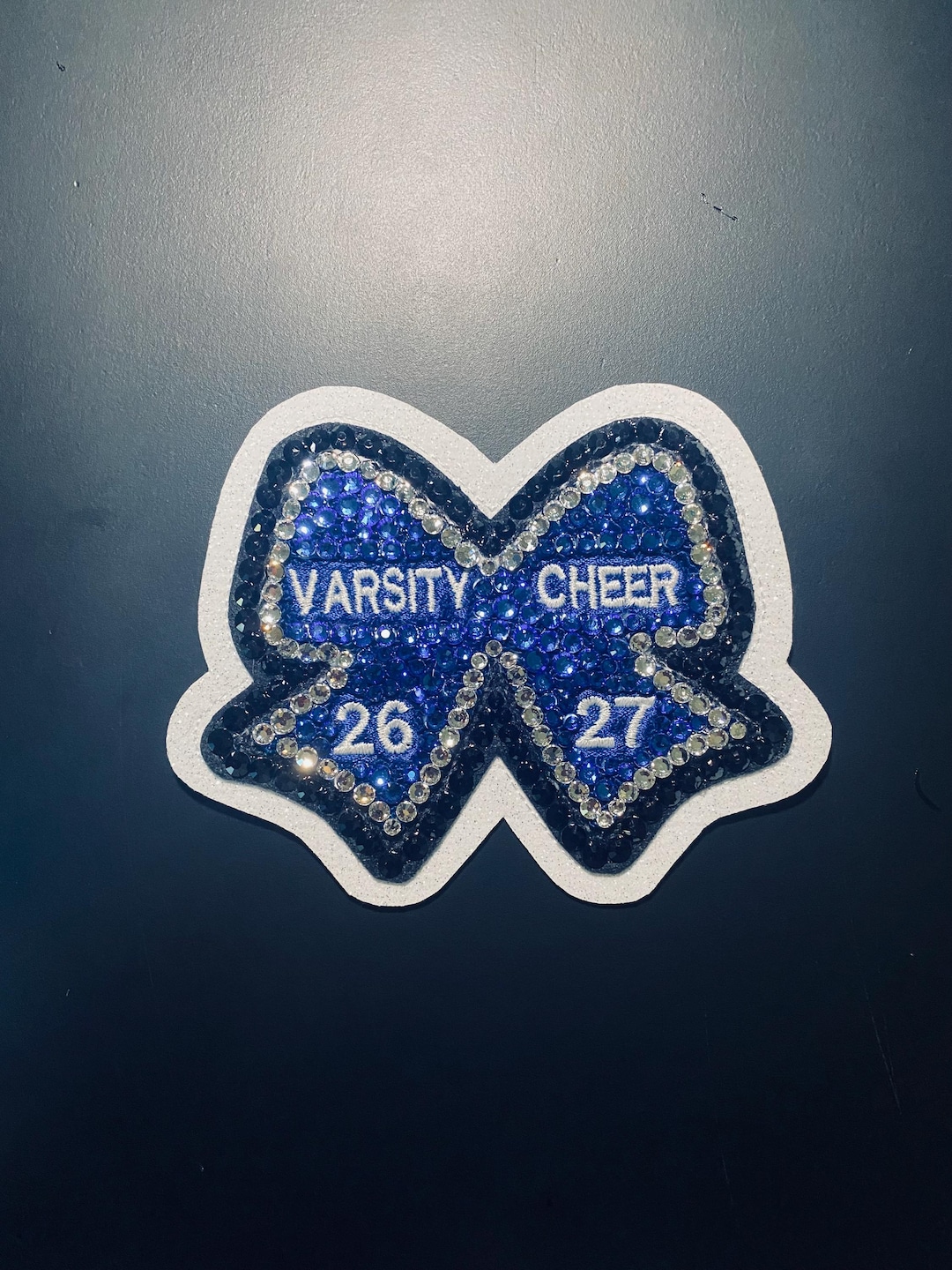 Rhinestone Cheer Bow-custom Embroidered Patches for Letterman Jackets ...