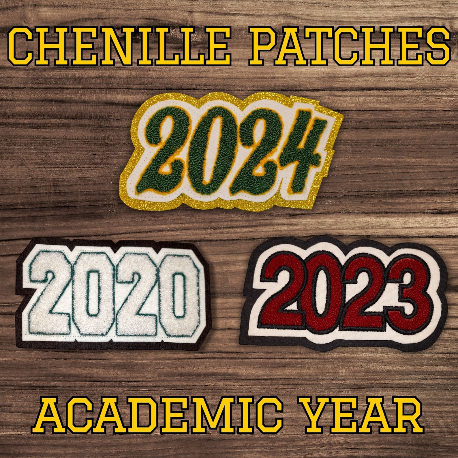 School Year Chenille Patch Letterman Jacket - Personalized Color Design ...