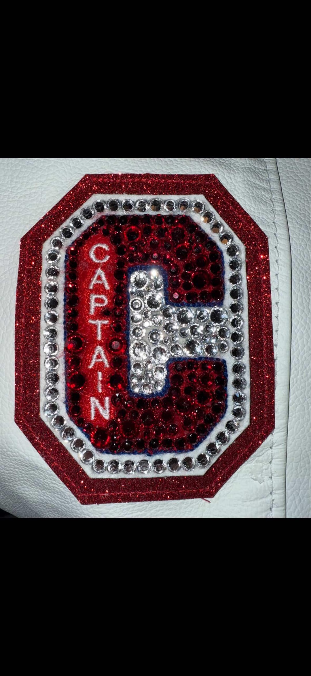 Rhinestone - Captain -custom Embroidered Patches for Letterman Jackets ...