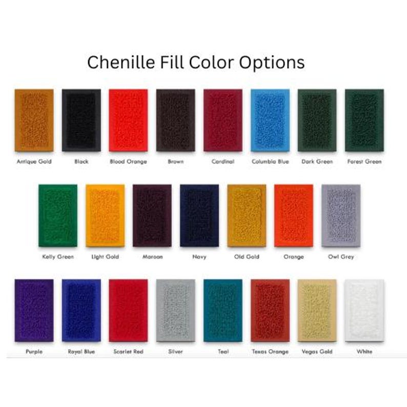 Personalized Chenille Name Color Design - Embroidered Patch for ...