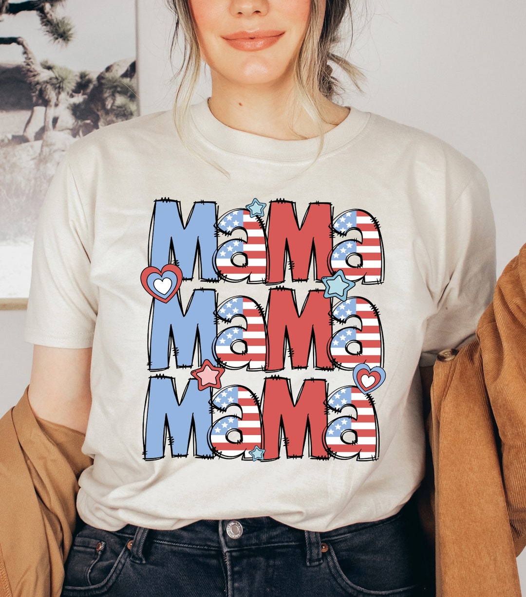 American Mama T-shirt,1776 America Tee, 4th of July Shirt,mama Shirt ...