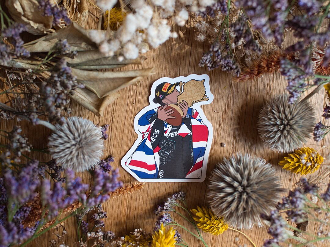 Lewis Hamilton LH44 British GP 2024 1st Place Sticker Mercedes Ferrari ...