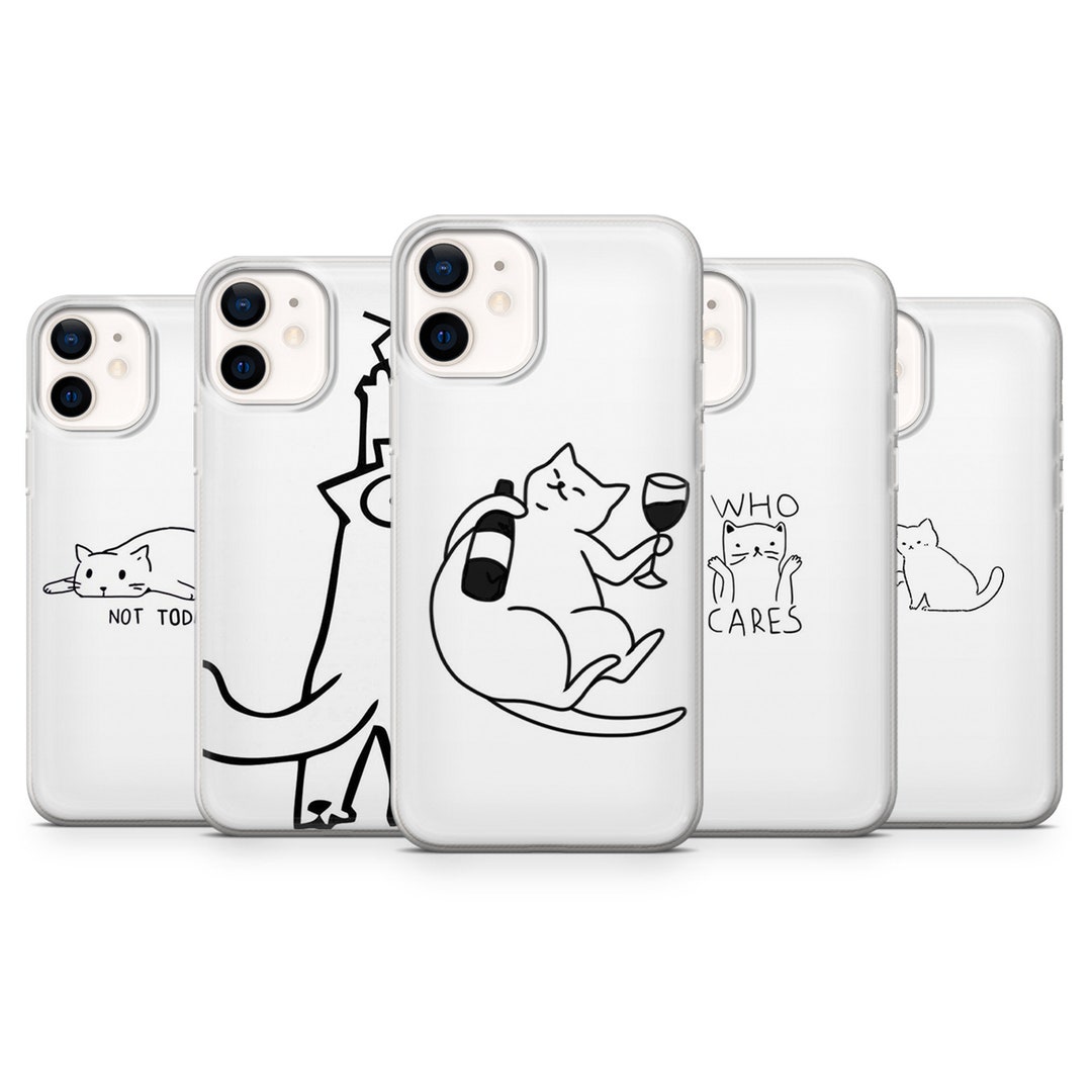 Funny Kitty Phone Case Cute Cat Cover Fit for iPhone 15 Pro - Etsy