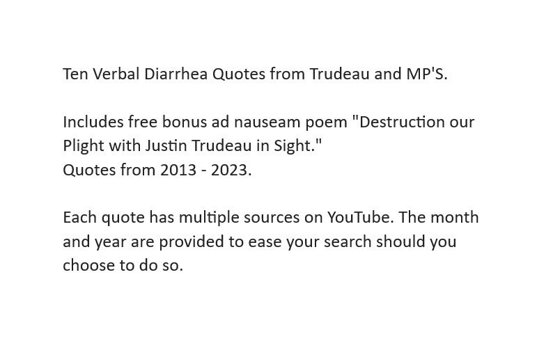 Justin Trudeau. Ten Verbal Diarrhea Quotes From Trudeau and MP'S - Etsy