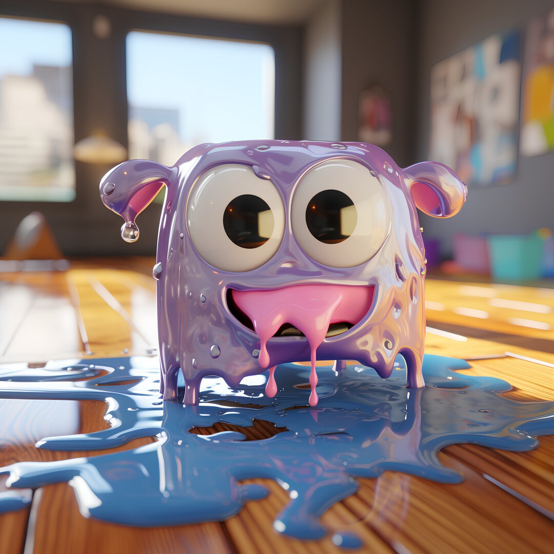 3D Slime Animated Cartoon Friends Tumbler Design 20oz Skinny - Etsy