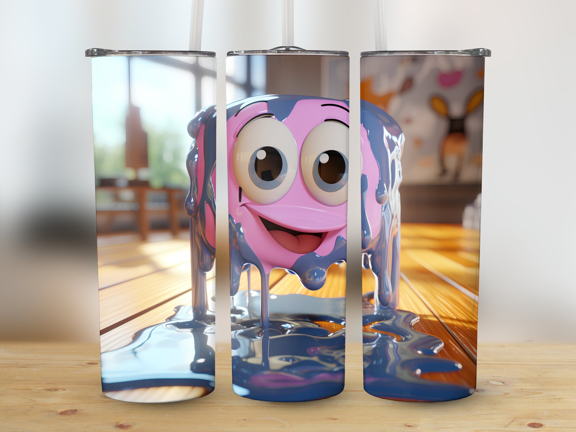 3D Cute Slime Animals Digital Designs-tumbler Design-20oz - Etsy