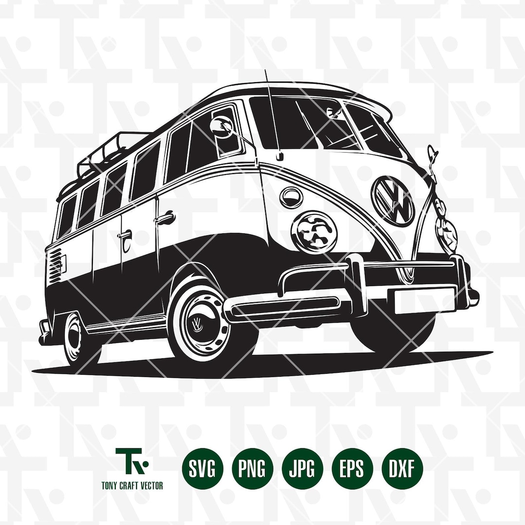 Volkswagen Vans Svg Volkswagen Bus Svg VW Bus Svg Volkswagen Camper Van ...