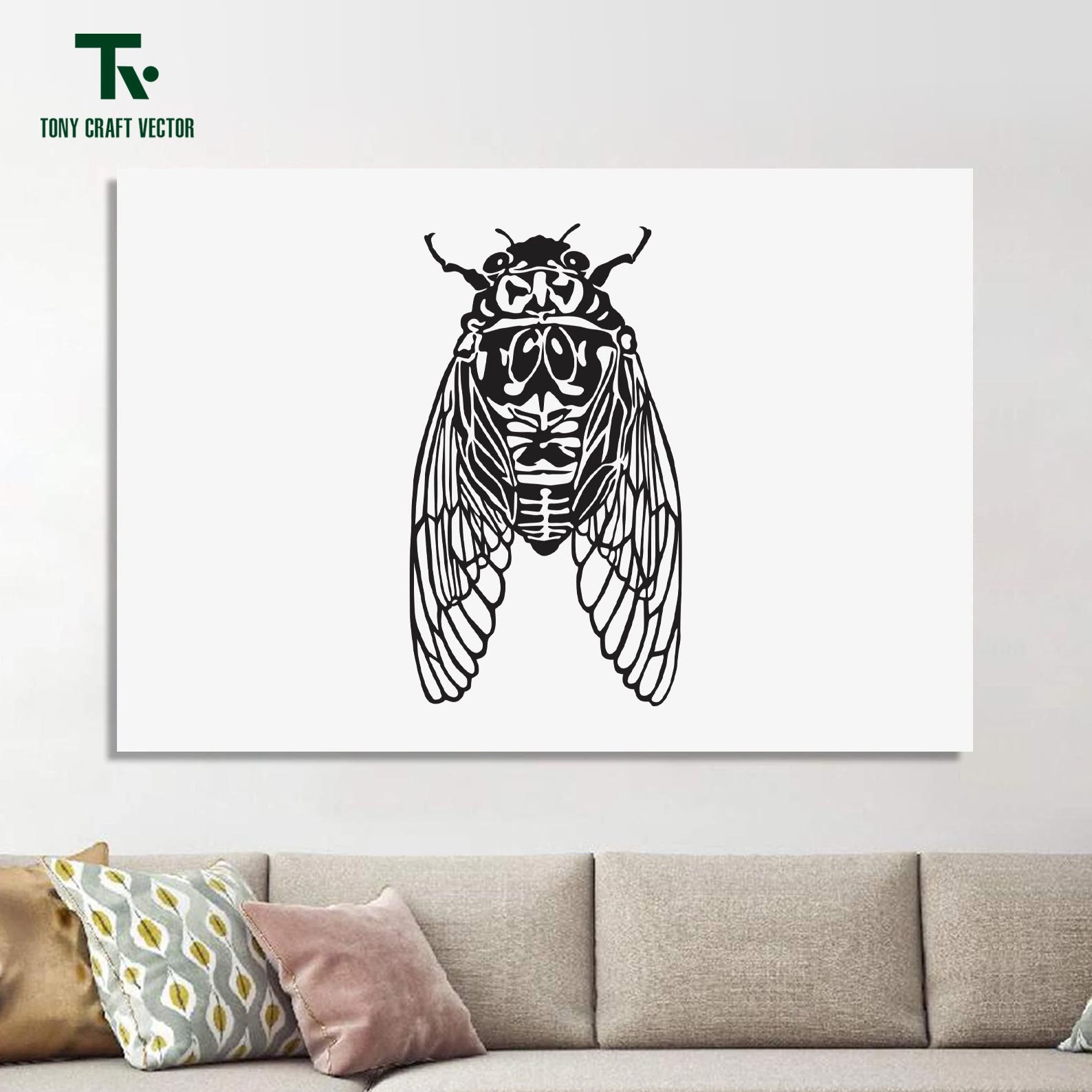 Cicada SVG Cicada Clipart Svg Cut File for Cricut Silhouette Bug Svg ...