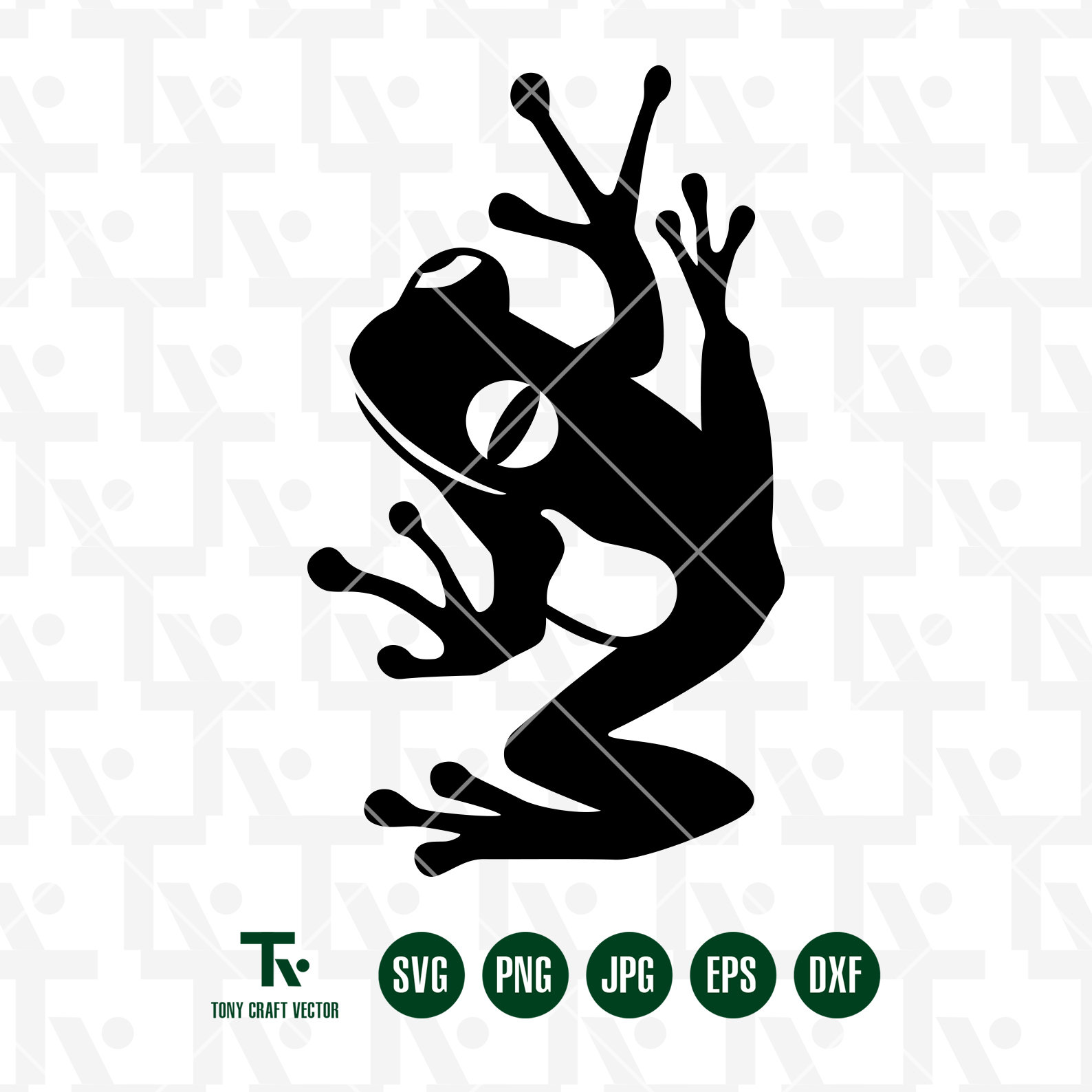 Frog Svg Frog Clipart Svg Cut File for Cricut Silhouette Frog Printable ...