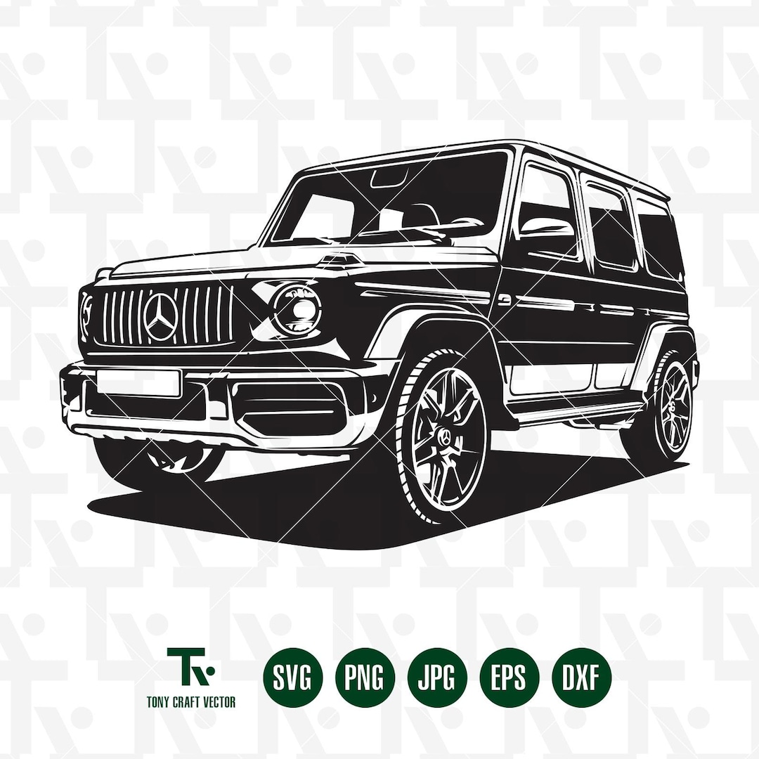 Benz G Class Svg Car Clipart Printable Art Files for Cricut Benz G ...