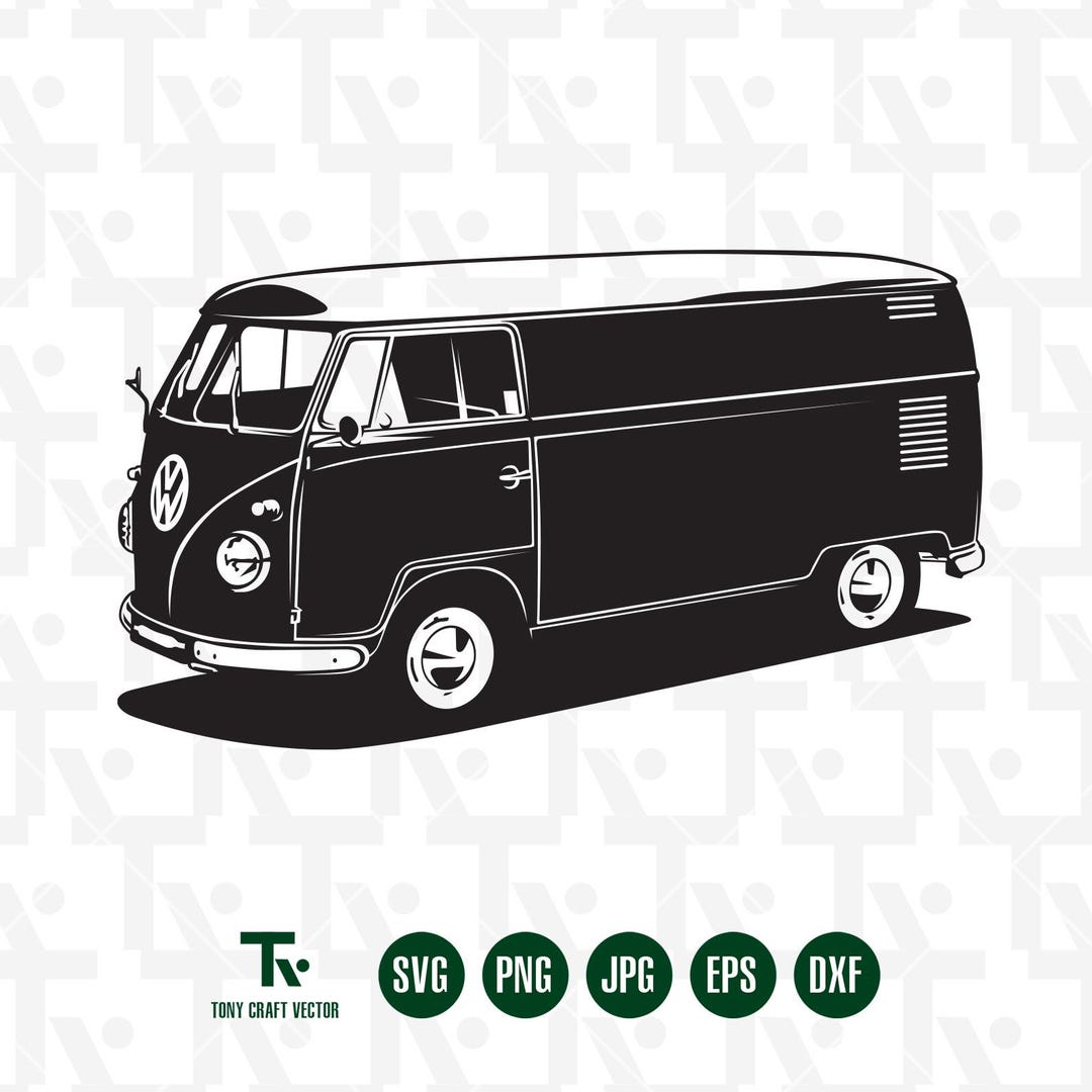 VW T2 Panel Van Svg Volkswagen Vans Svg Volkswagen Svg Volkswagen Van ...