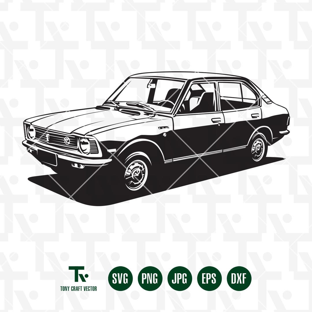 Toyota Corolla SVG Toyota Corolla PNG Vintage Car Clipart Car Clipart ...