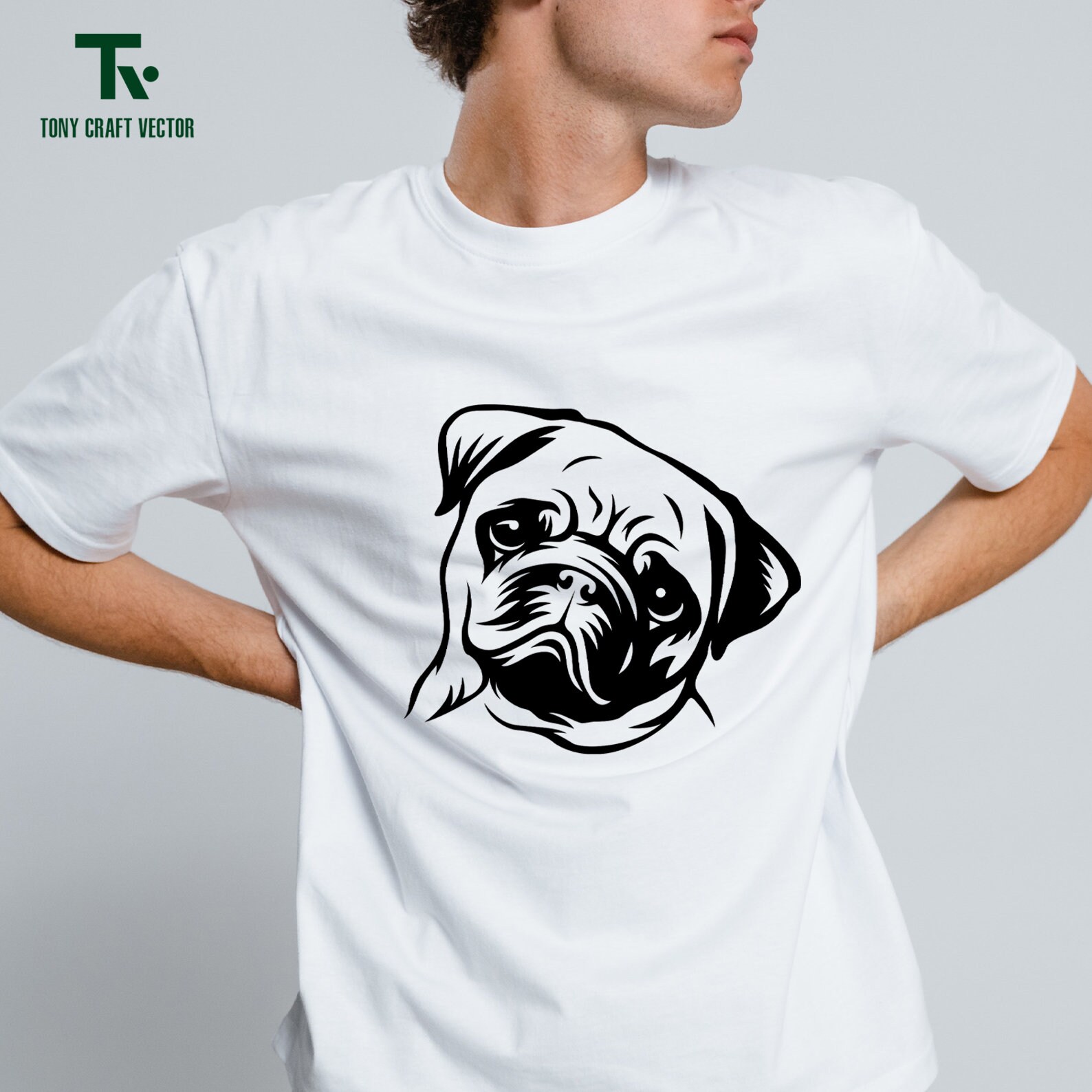 Pug Svg Pug Life Svg Puggy Svg Pug Vector Files for - Etsy