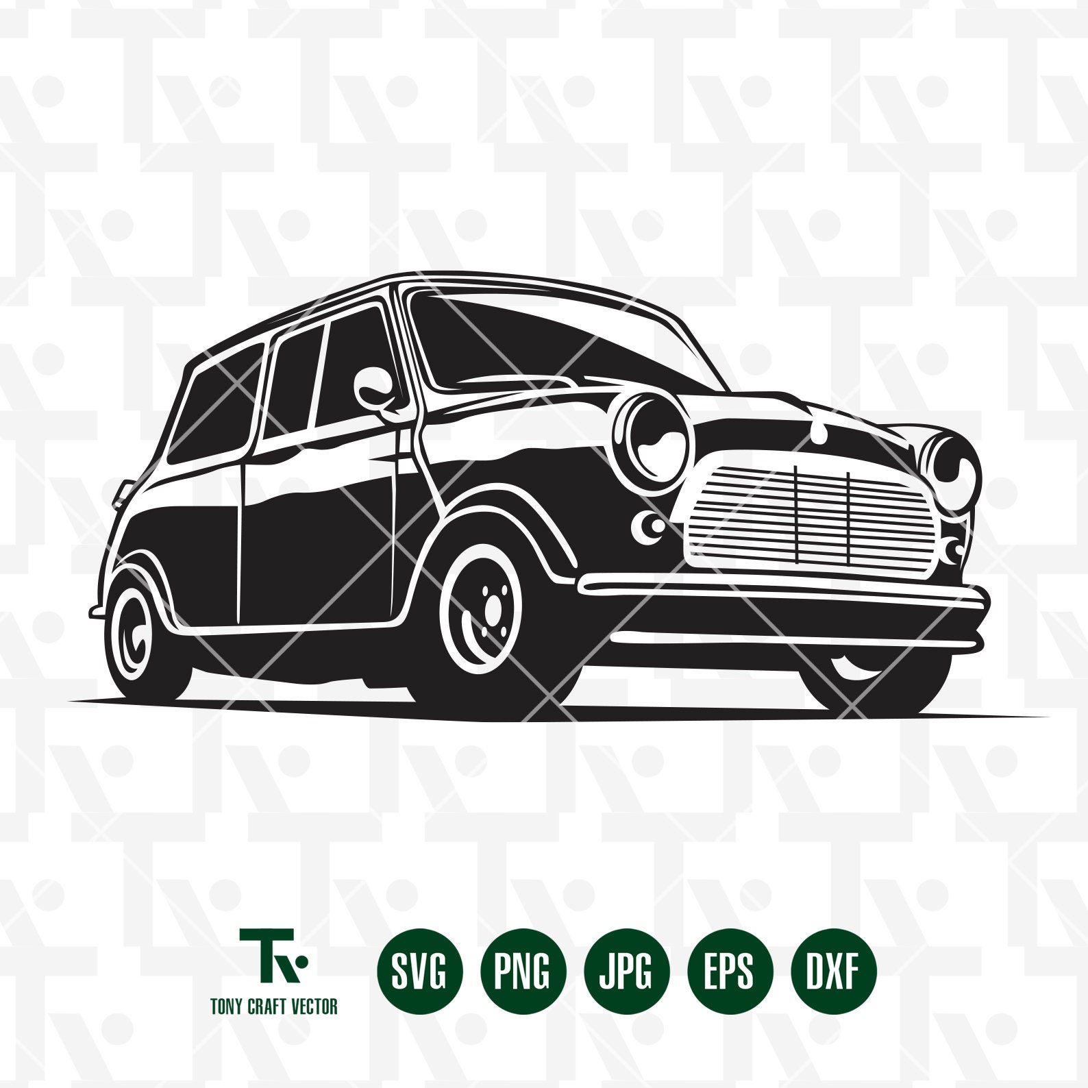 Classic Mini SVG Vintage Car Svg Old Car Svg Car Svg Vintage Car ...