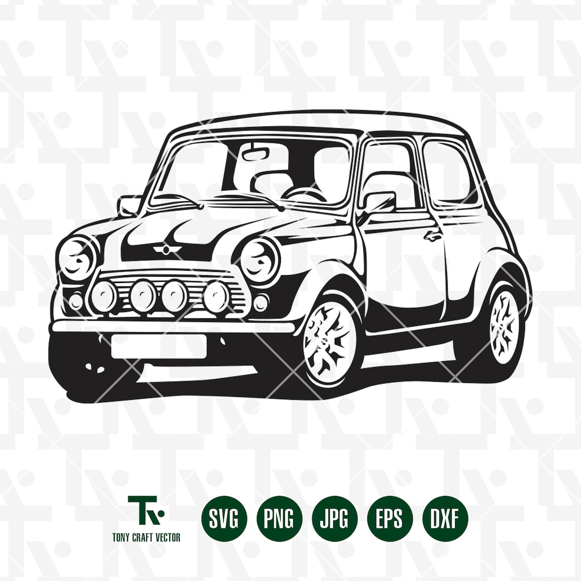 Classic Mini SVG Vintage Car Svg Old Car Svg Car Svg Vintage Car ...