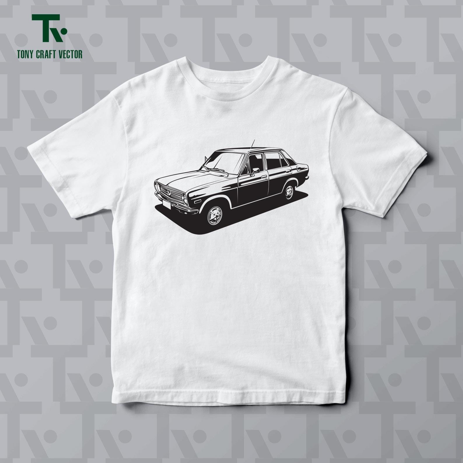 Datsun 1200 Svg Car Clipart Printable Art Files for Cricut Datsun 1200 ...