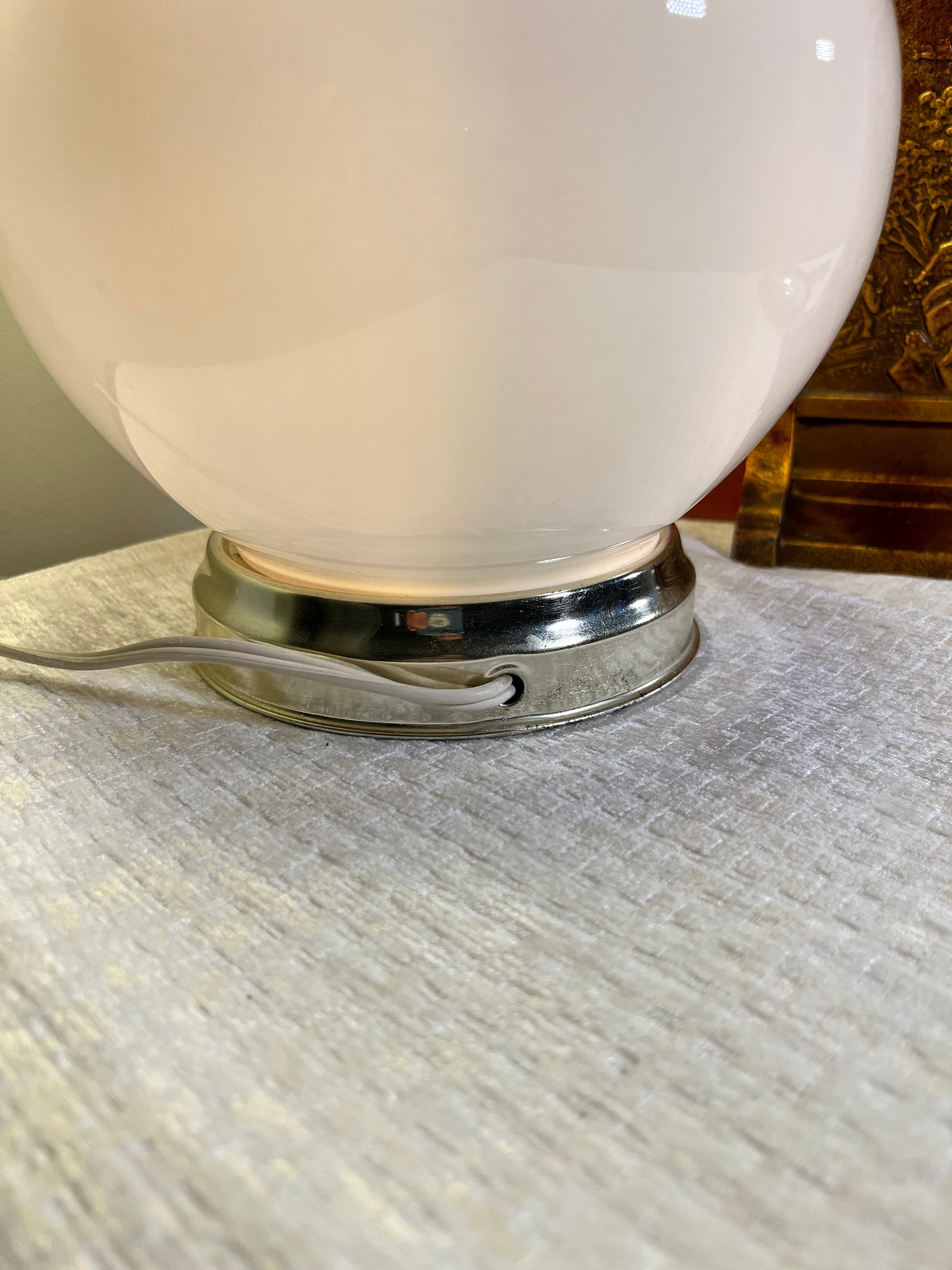 Vintage Milk Glass Hurricane Lamp White Daisy Lamp Parlor Lamp - Etsy