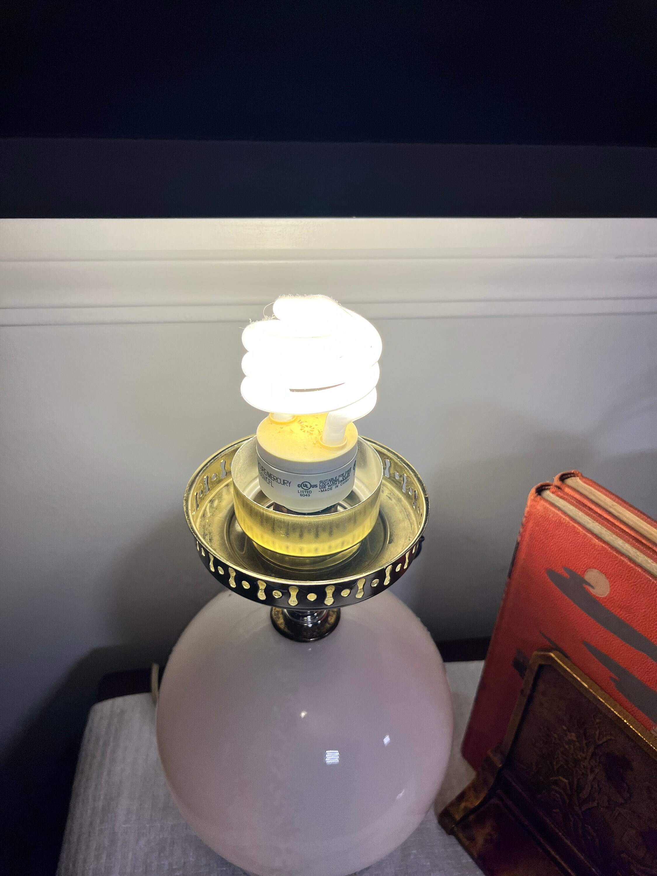 Vintage Milk Glass Hurricane Lamp White Daisy Lamp Parlor Lamp - Etsy