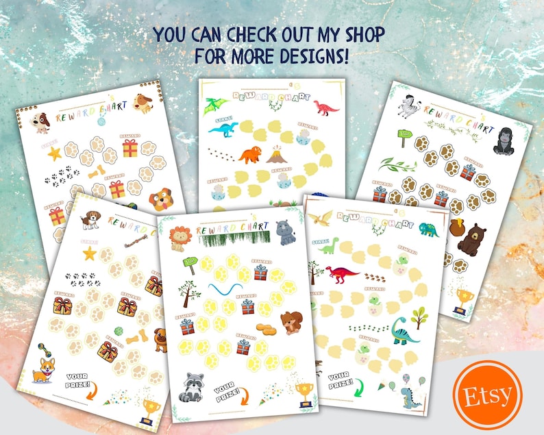 Reward Chart Printable Sticker Chart Preschool Toddler - Etsy