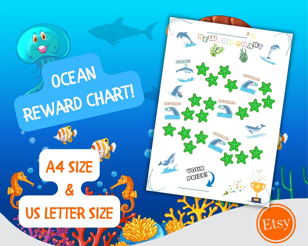 Reward Chart Printable Sticker Chart Preschool Toddler - Etsy