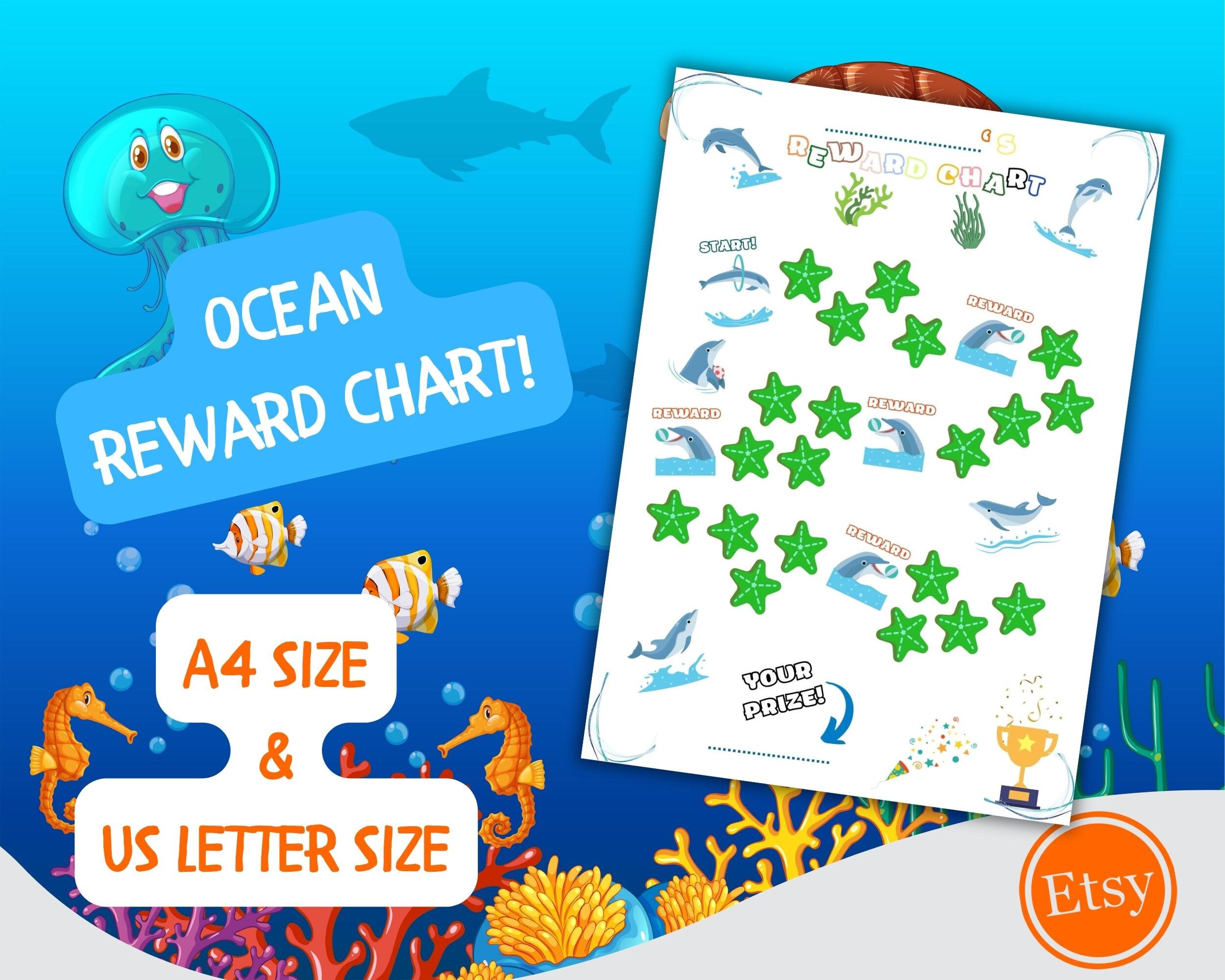 Reward Chart Printable Sticker Chart Preschool Toddler - Etsy