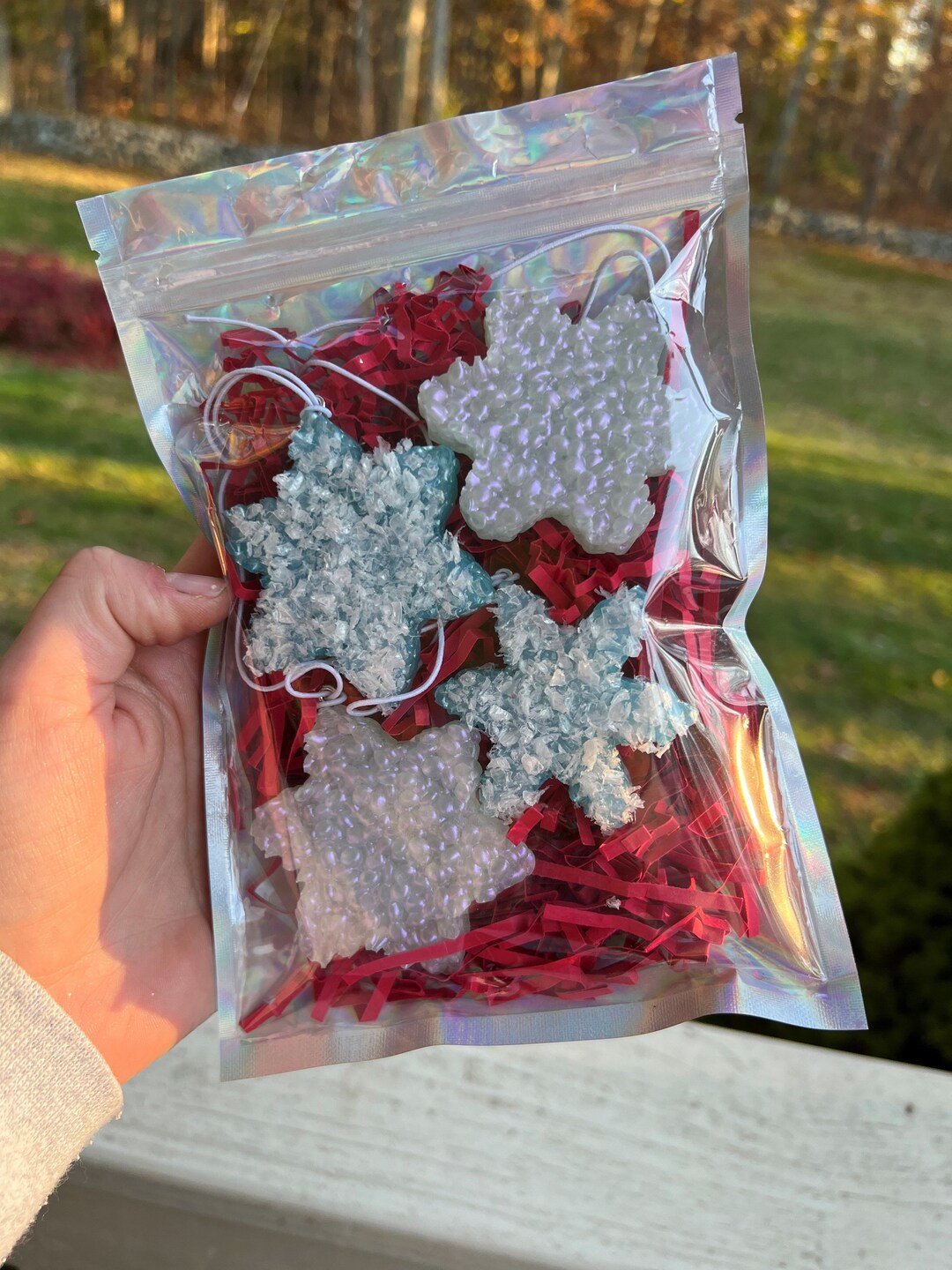 Pack of 4 Snowflake Freshies - Etsy