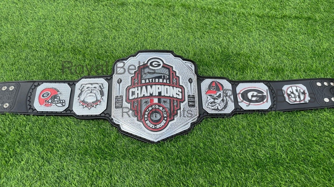 Georgia Bulldog National Championship Title Belt With Updated Logo 2022 ...
