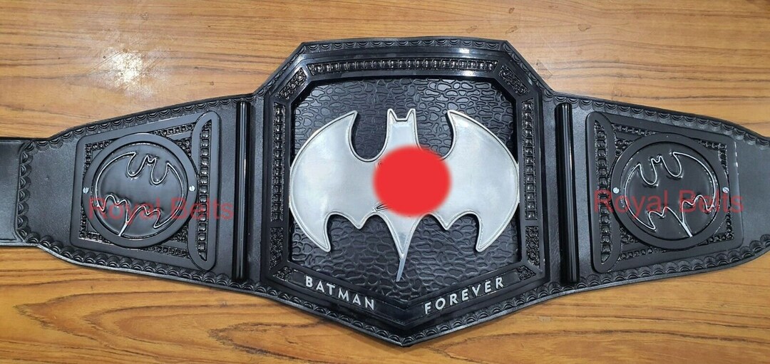 World Batman Forever Adult Size Championship Title Belt Adult Size Zinc ...