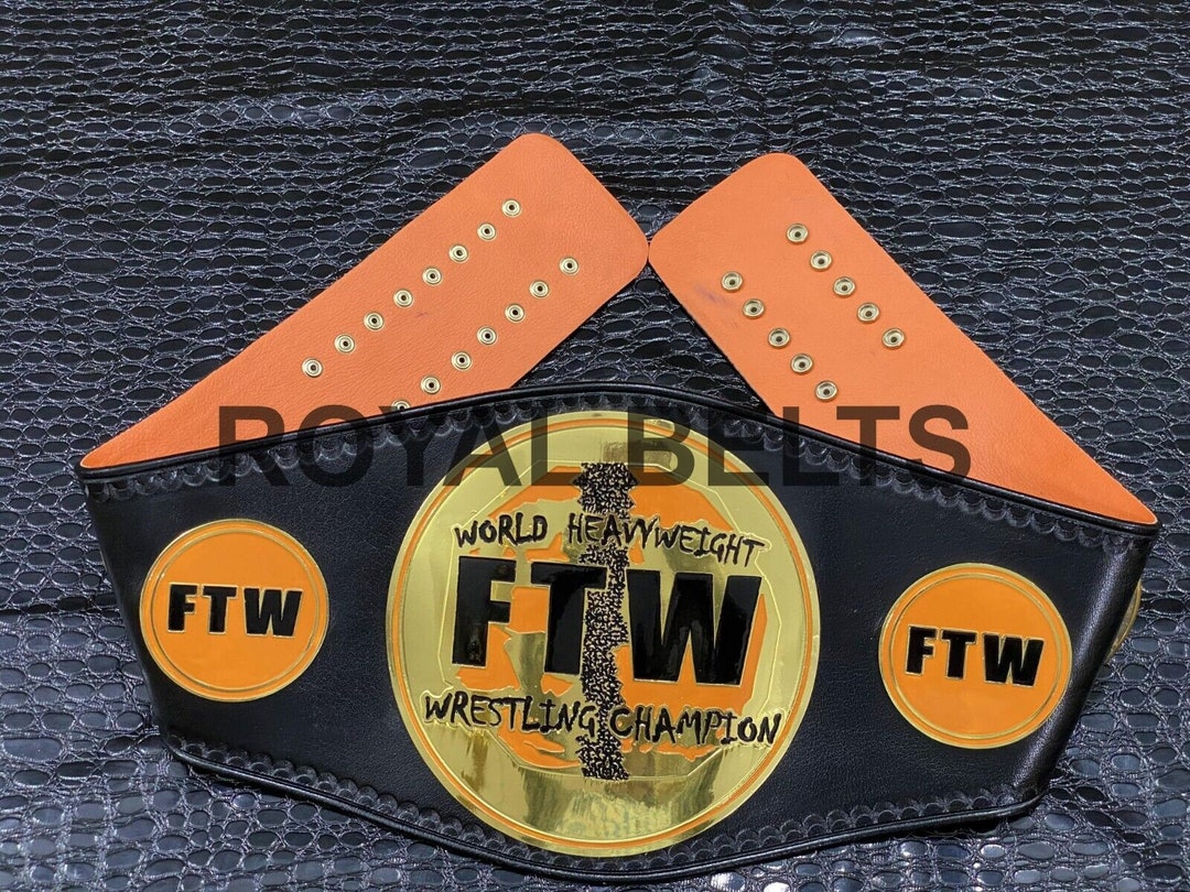 TAZ FTW World Heavyweight Wrestling Championship Title Belt Adult Size ...