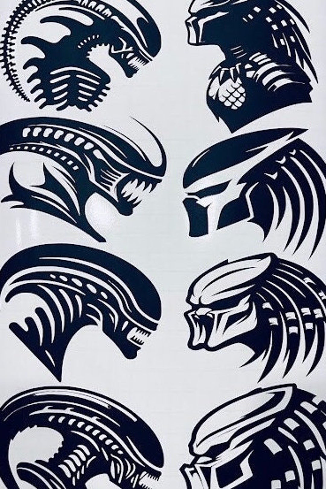 Xenomorph Abnormity Predator Alien -for-tat Silhouette Style Car ...