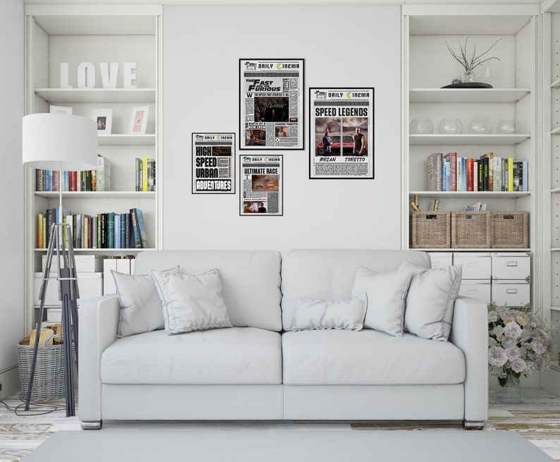 Fast and Furious, Printable Retro Poster, Aesthetic Room Decor, Movie ...