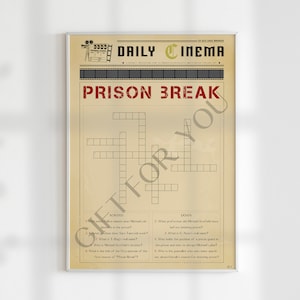 Prison Break, Digital Download Art, Vintage Poster, Complete Tv Series ...