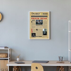 Prison Break, Digital Download Art, Vintage Poster, Complete Tv Series ...