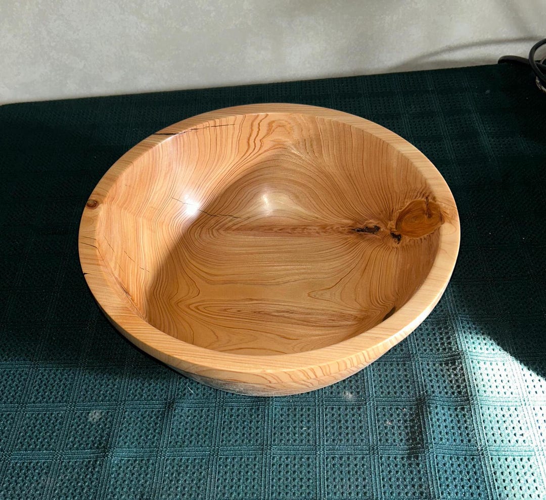 Large Western Cedar Bowl - Etsy