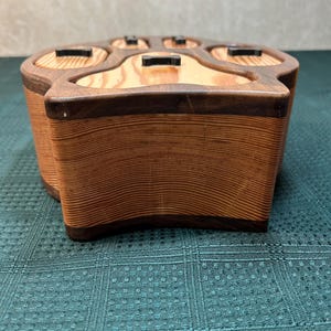 Walnut/fir Dog Paw Bandsaw Box - Etsy