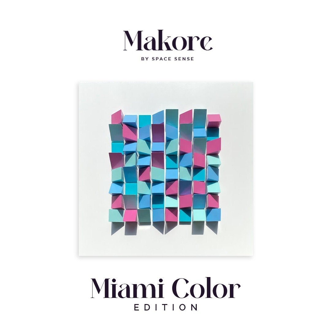 Miami Wall Wood Art: Modern Wooden Frames Inspired by the Colors of ...