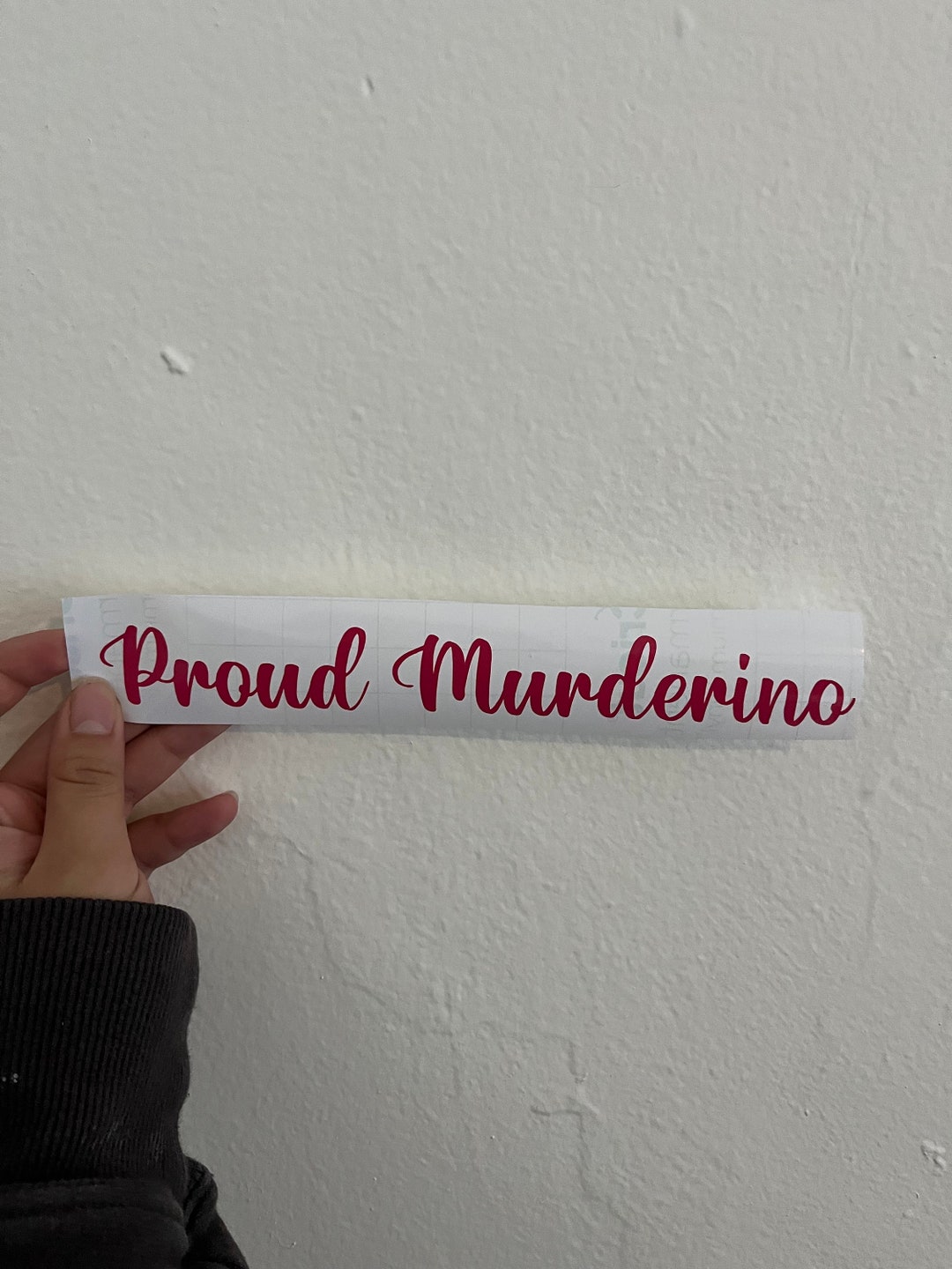 Proud Murderino/cute Car Decal/bumper Sticker - Etsy