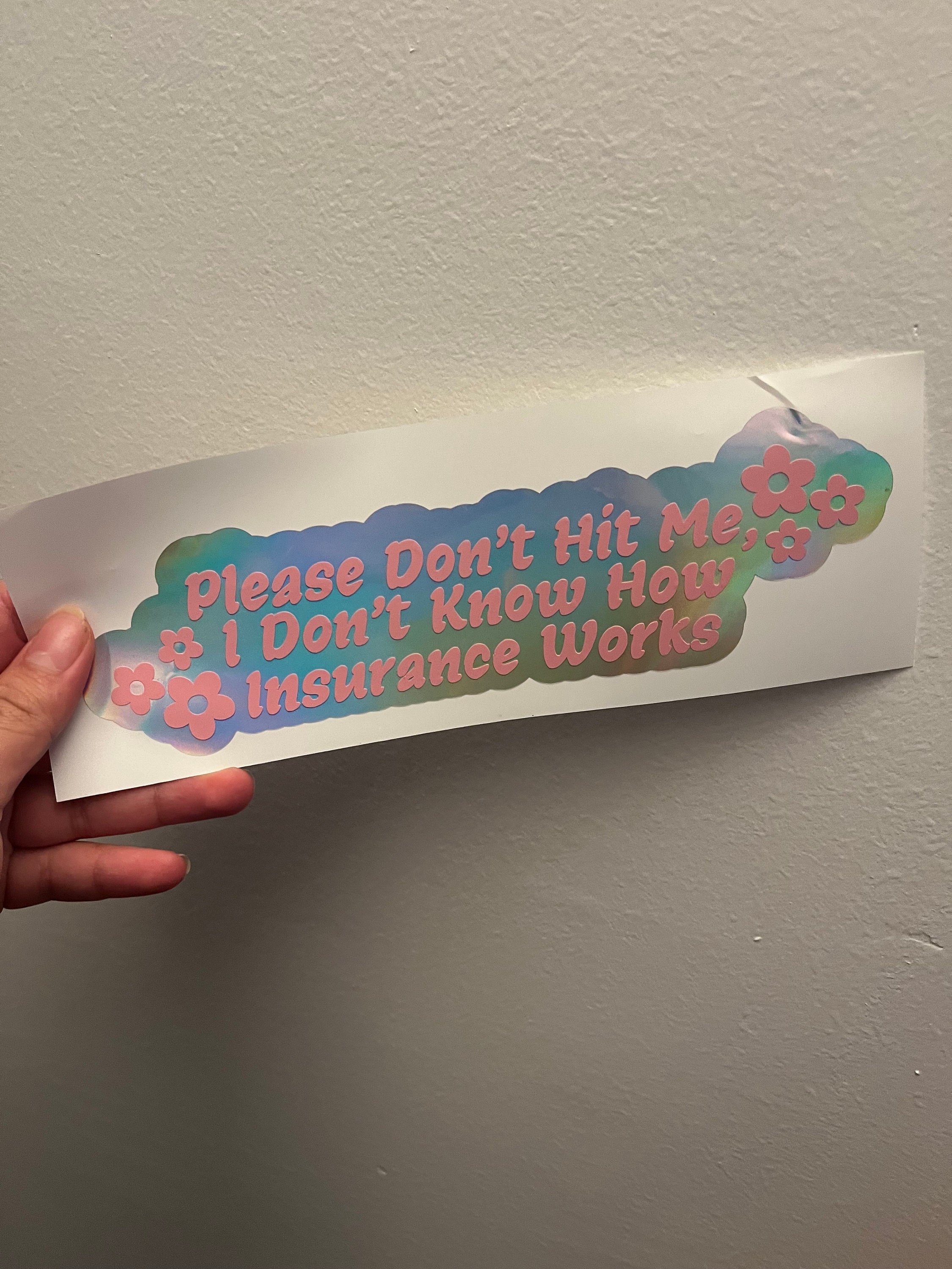 Please Dont Hit Me/funny Car Decal/bumper Sticker - Etsy