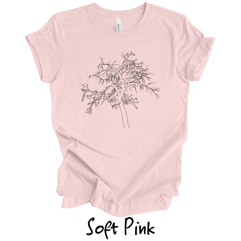 Gnarly Tree Line Drawing - Etsy