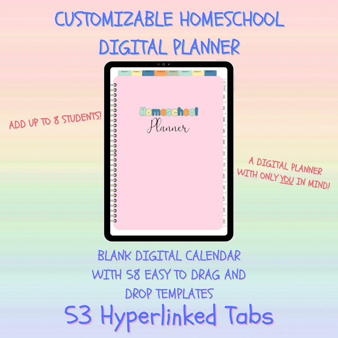 Build It Yourself Digital Homeschool Planner Homeschool Mom Academic ...