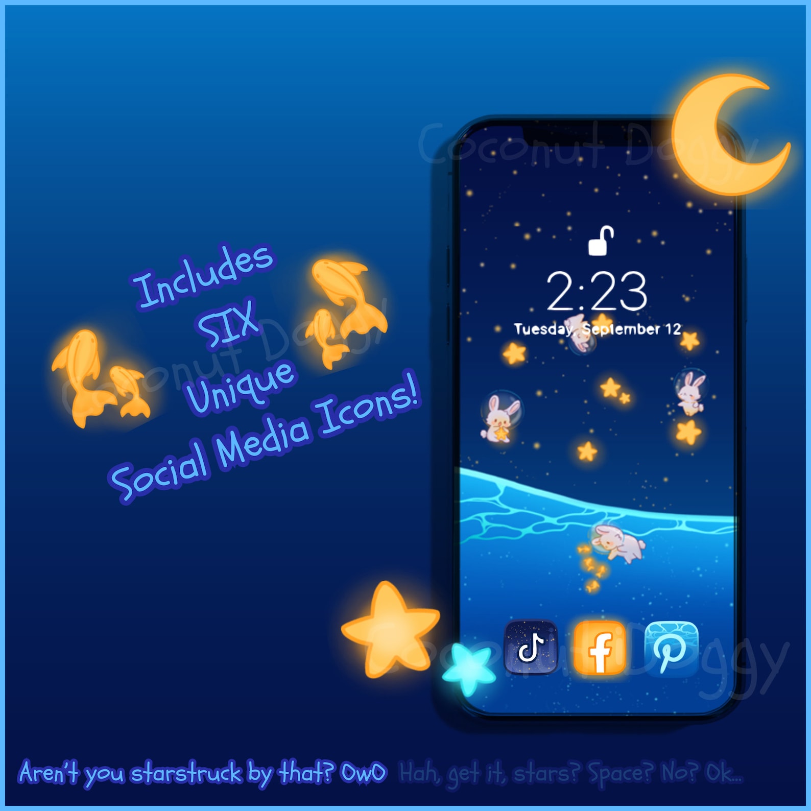 Space Bunnies Cute Adventure Wallpaper Desktop Phone Theme - Etsy Canada