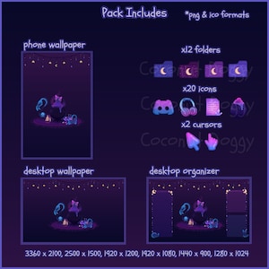 Witch Kitties | Magical Fantasy Wallpaper Desktop Phone Theme Pack ...